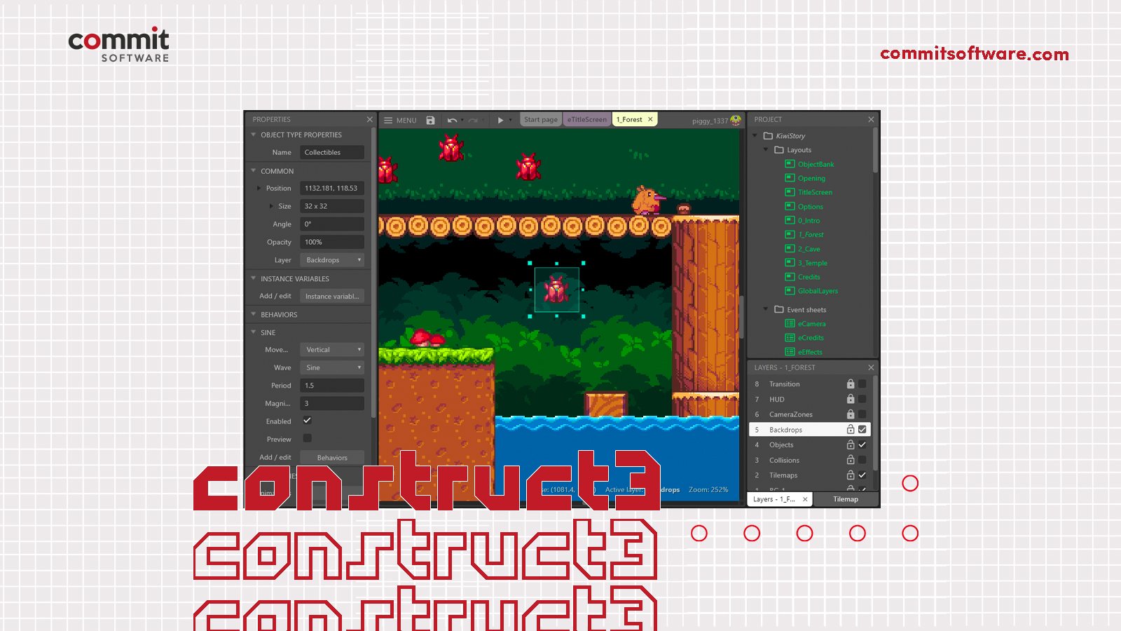 Cos'è Construct 3: il game engine a blocchi - commit software